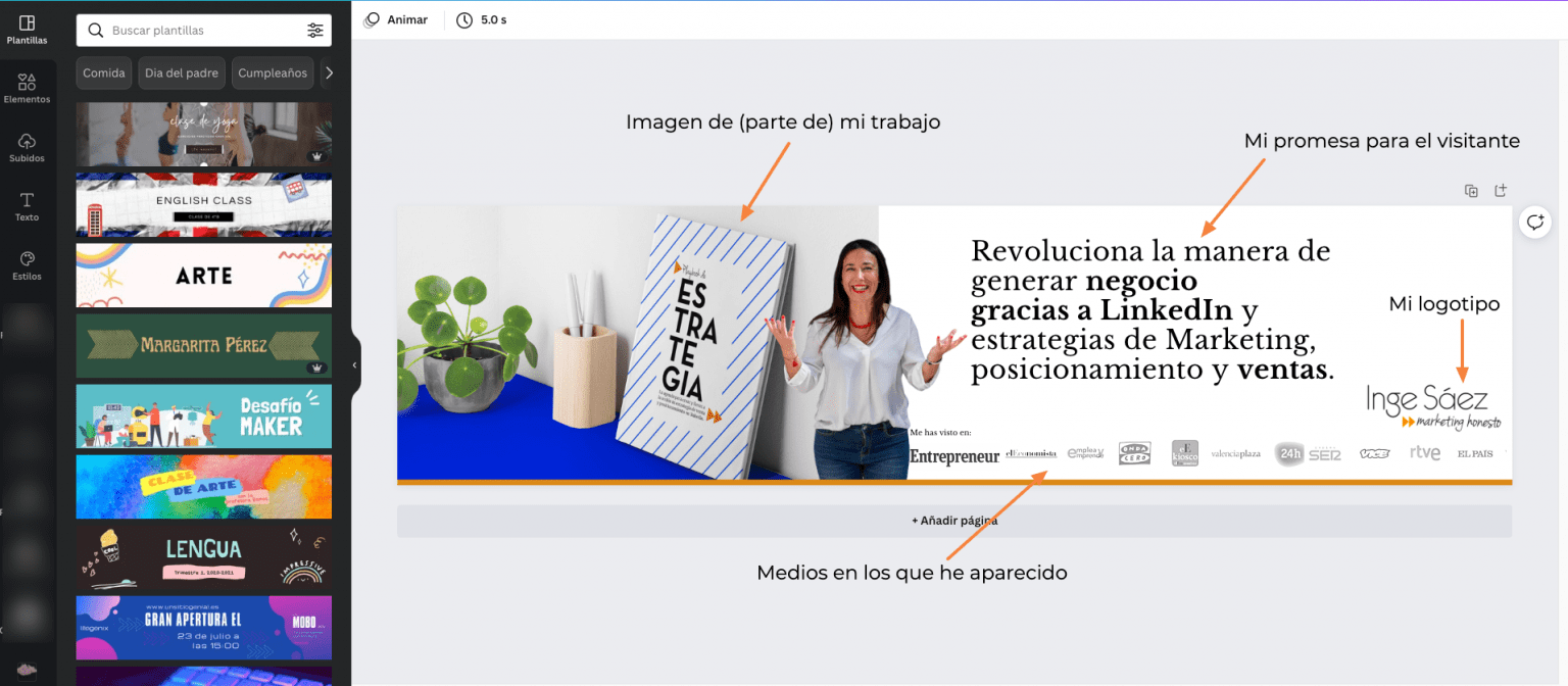 CANVA: crea tus DISEÑOS de alto impacto para LINKEDIN - Inge Sáez